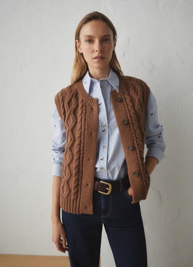 Los chalecos de punto que llevan las influencers en invierno para mejorar sus básicos | Mujerhoy